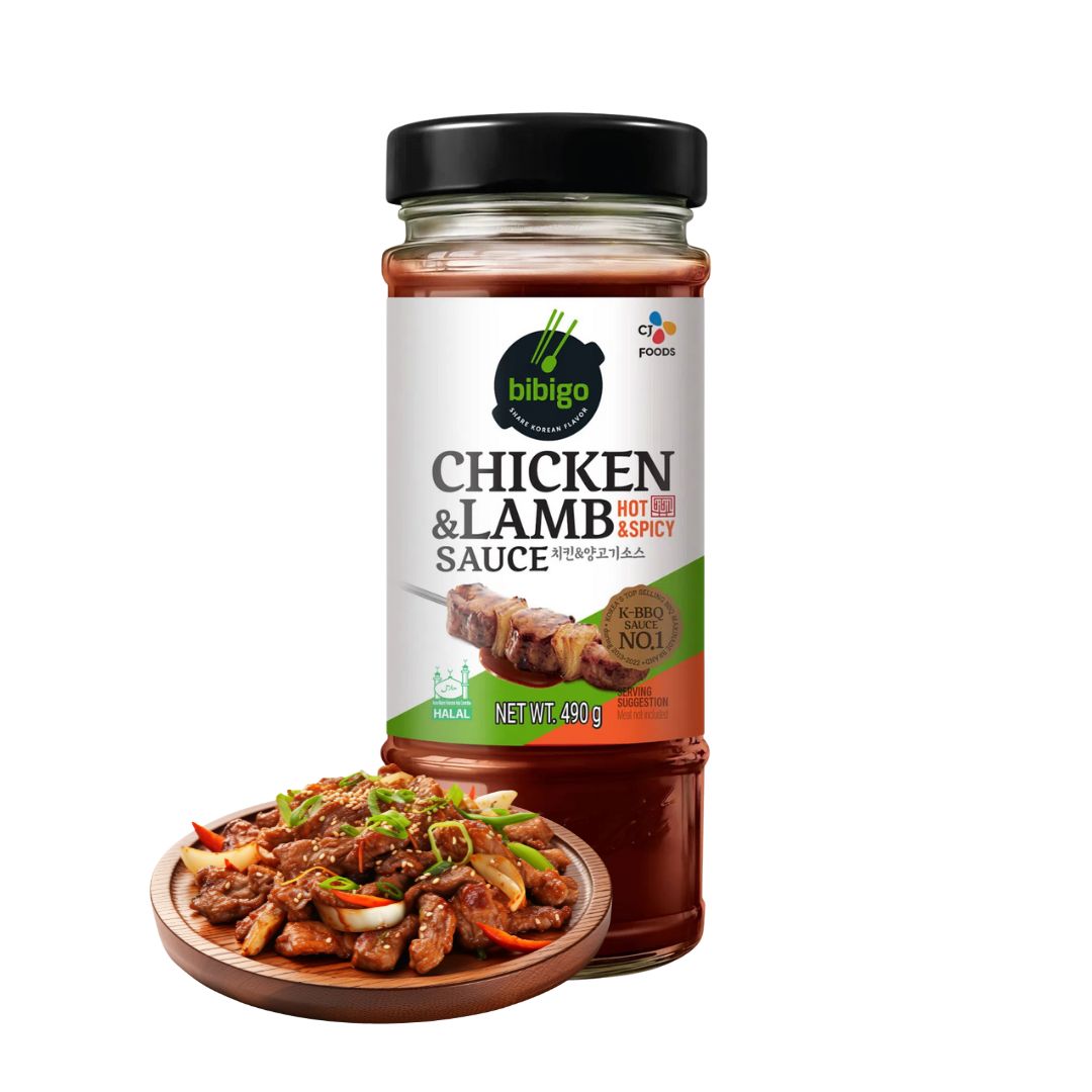 CJ 비비고 치킨앤램 소스 [핫&스파이시] 490g CJ Bibigo Hot& Spicy 490g – K FRESH MALL