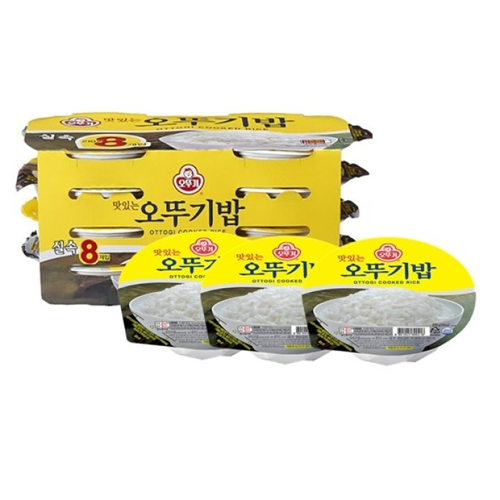 오뚜기 맛있는밥 8번들 210g*8 OTG Cooked Rice 8Pack 210g*8 – K FRESH MALL
