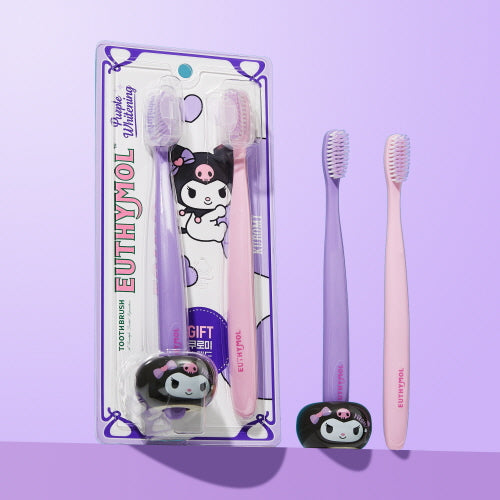 유시몰 쿠로미 칫솔 세트 Euthymol Kuromi Toothbrush Set – K FRESH MALL