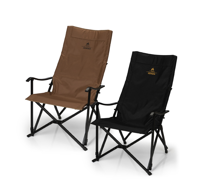 [매장픽업상품] 코베아 릴렉스 롱 체어 KOVEA Relax Long Chair (Black/Brown) KECY9CA-02 ...