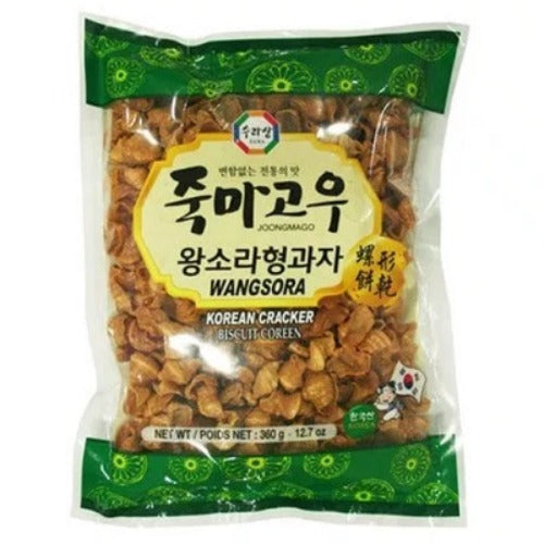 수라상 죽마고우 왕소라 과자 330g SRS Korean Cracker Shell Shape 330g – K FRESH MALL